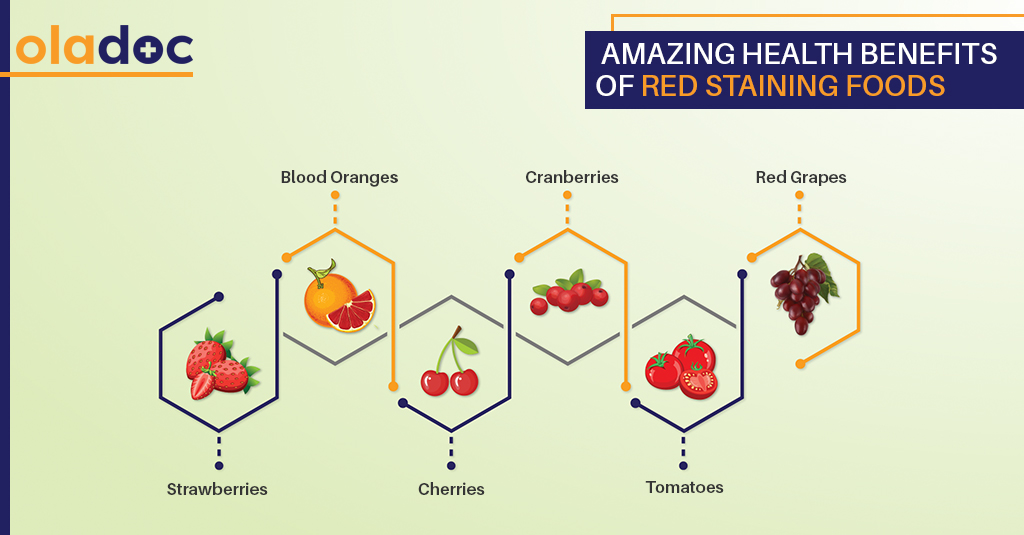 Amazing Health Benefits of Red-Staining Foods! | Diet and Nutrition ...
